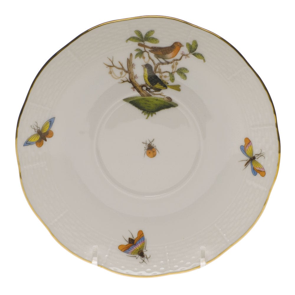 Herend Rothschild Bird Covered Bouillon Saucer – Paris Tableware & Gifts