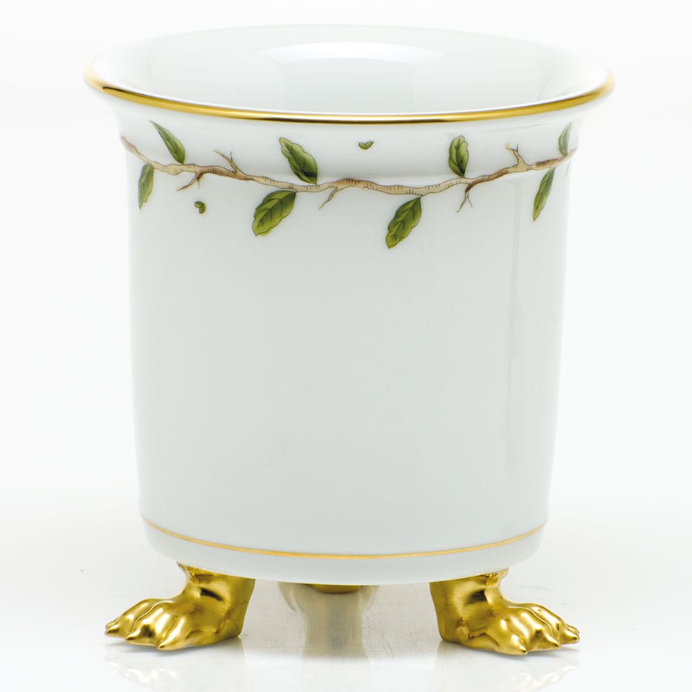 Herend Rothschild Garden Mini Cachepot with Feet – Paris Tableware & Gifts